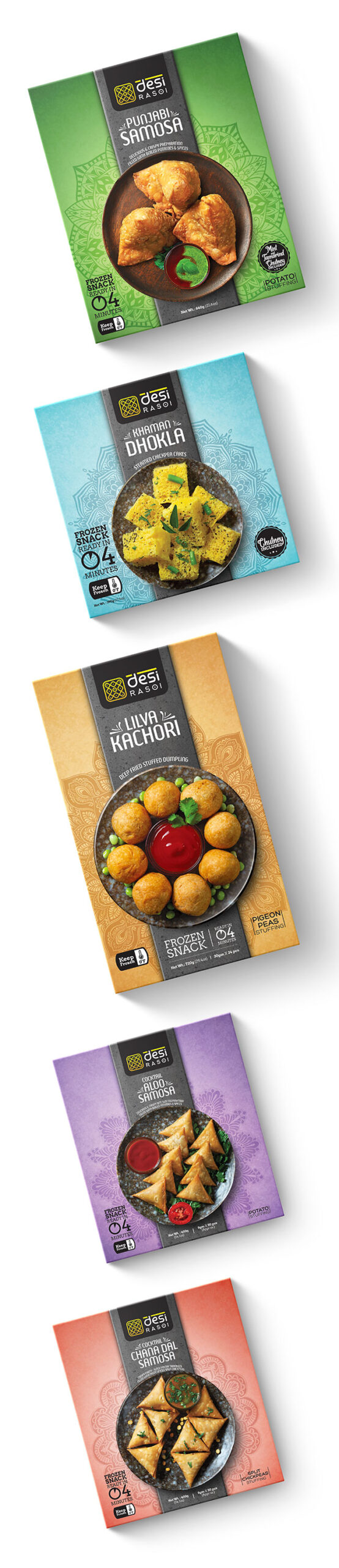 Frozen Food Packaging Design by FloatYourBoat Design