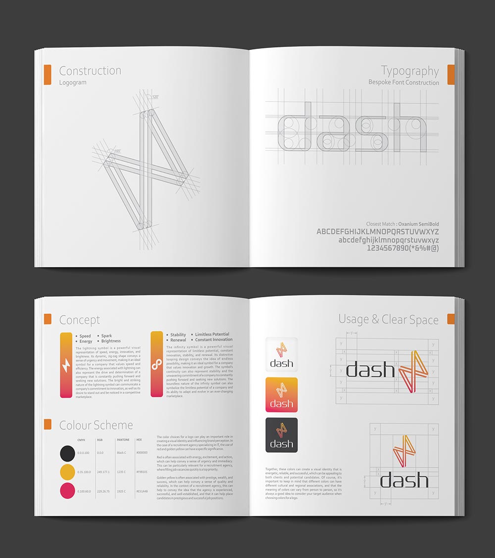 Technology logo design for 'Dash' by FloatYourBoat Design