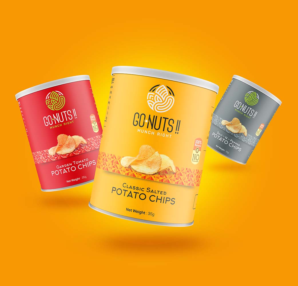 Nuts Packaging Design for GoNuts!! by FloatYourBoat Design